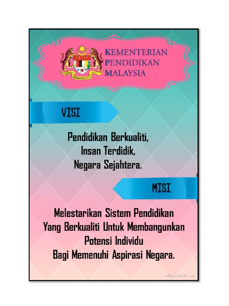 VISI Dan MISI KPM | PDF