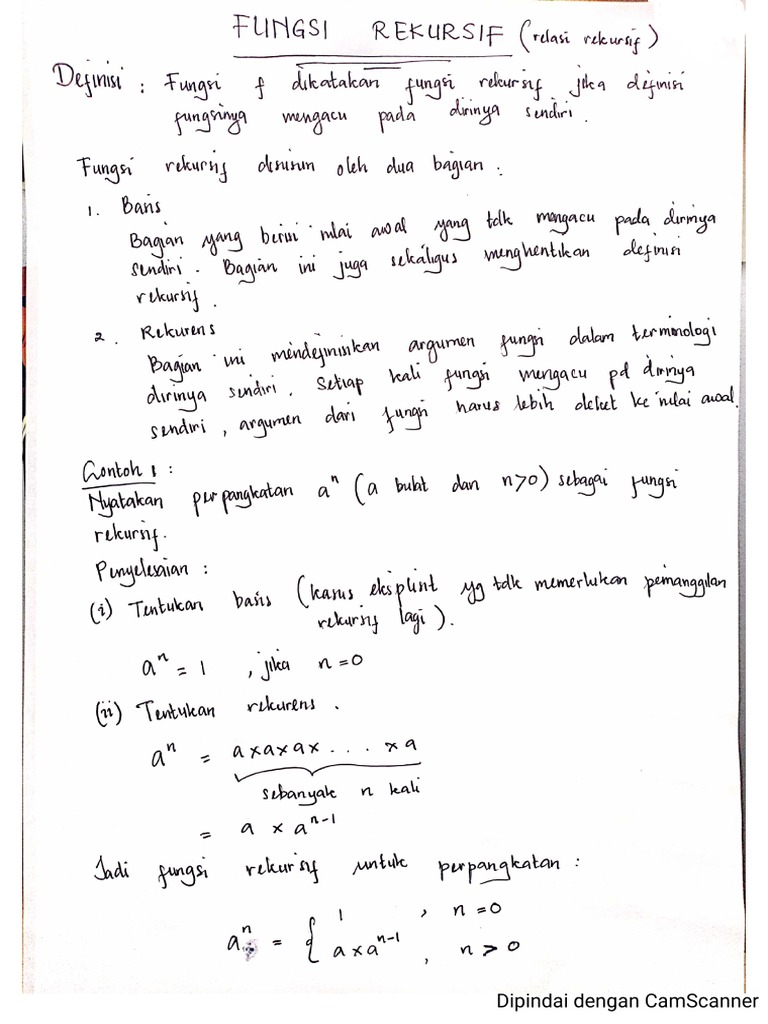 Relasi Rekursif | PDF