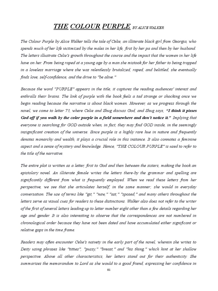 The Colour Purple | PDF