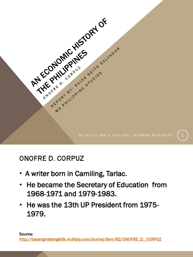 Economic History of the Philippines | PDF | Philippines | Agriculture
