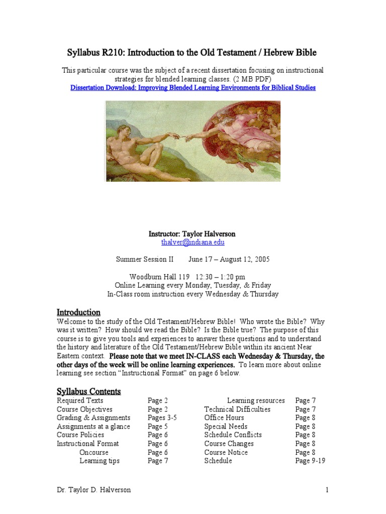 Introduction To Bible | PDF | Book Of Genesis | Books Of Kings