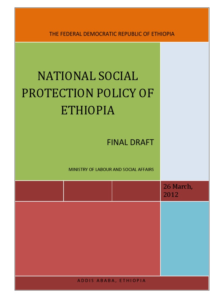Ethiopia National Social Protection | PDF | Social Protection | Welfare