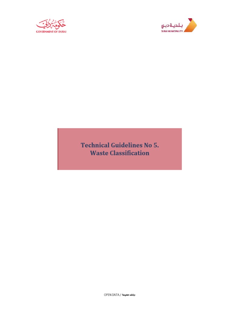Waste Classification Technical Guidelines | PDF | Waste | Municipal ...