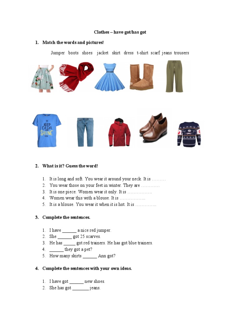 Clothes Have Gothas Got - 102977 | PDF