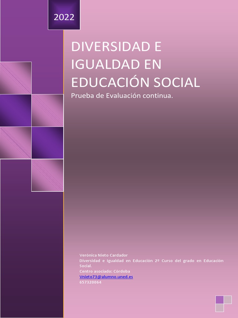 Pec Diversidad e Igualdad Veronica Nieto | PDF | Pueblo romaní | Desigualdad social