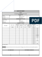 CHW & HW Piping Pressure Test Report Format | PDF