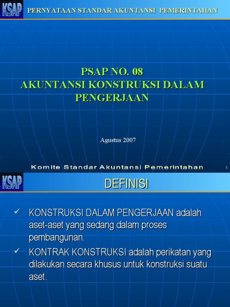 PSAP 08 - Akt Konstruksi DLM Pengerjaan | PDF