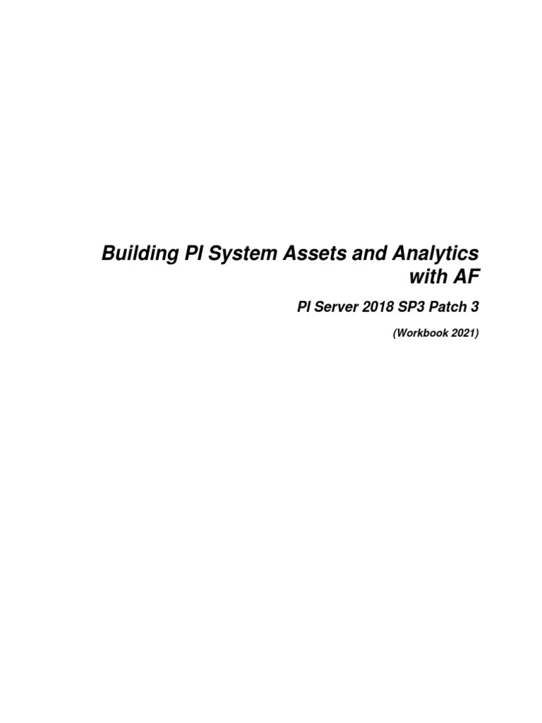 Building Pi System Assets Work Book | PDF | Microsoft Sql Server ...