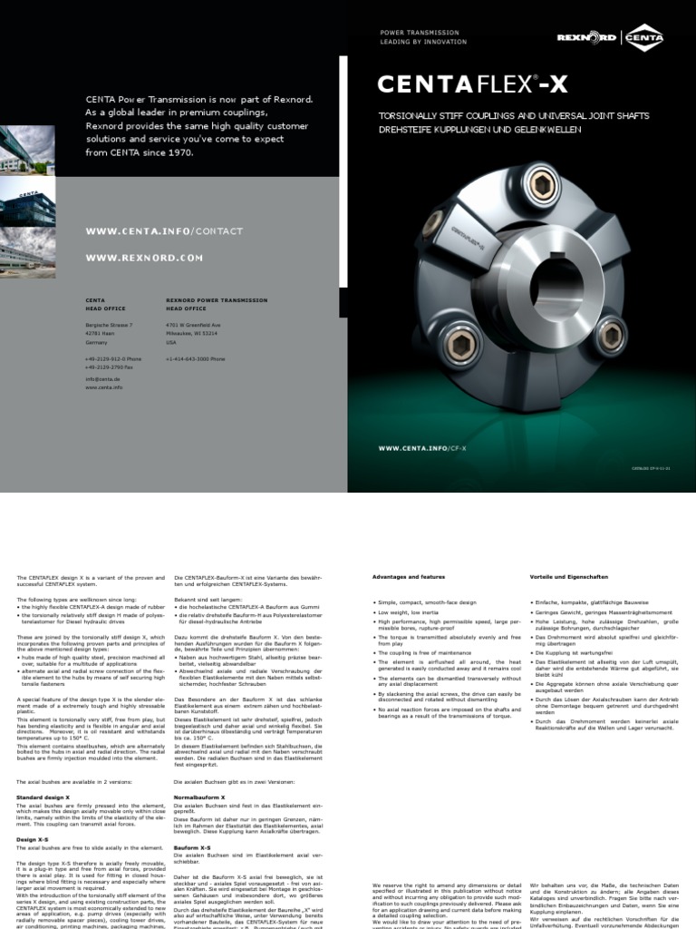 Gelenkwellen Centaflex X | PDF