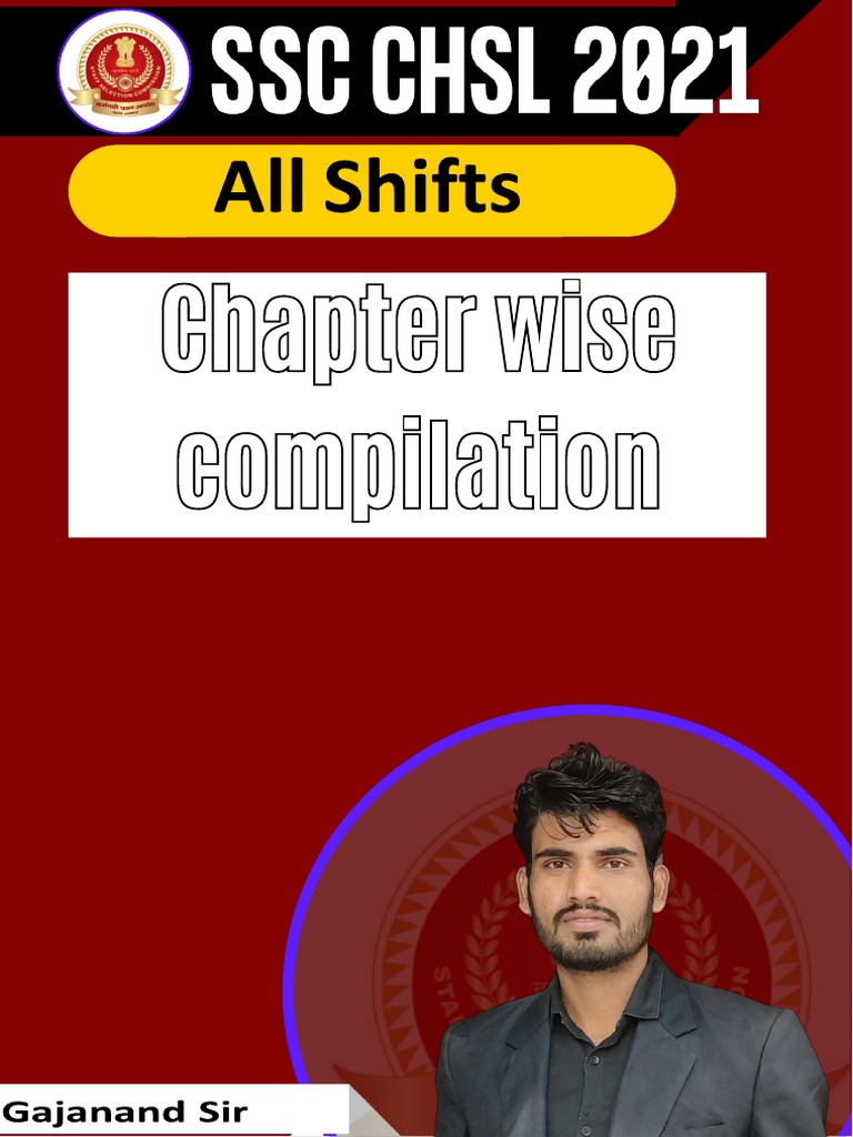 CHSL 2021 Chapter Wise Compilation | PDF | Numbers | Arithmetic