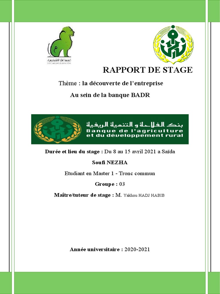 Gestion des retraites à la Banque BADR | PDF | Banques | Guichet ...