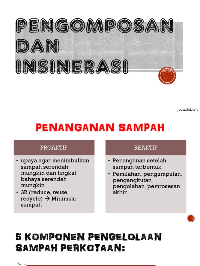Contoh Pengomposan Dan Insinerasi | PDF