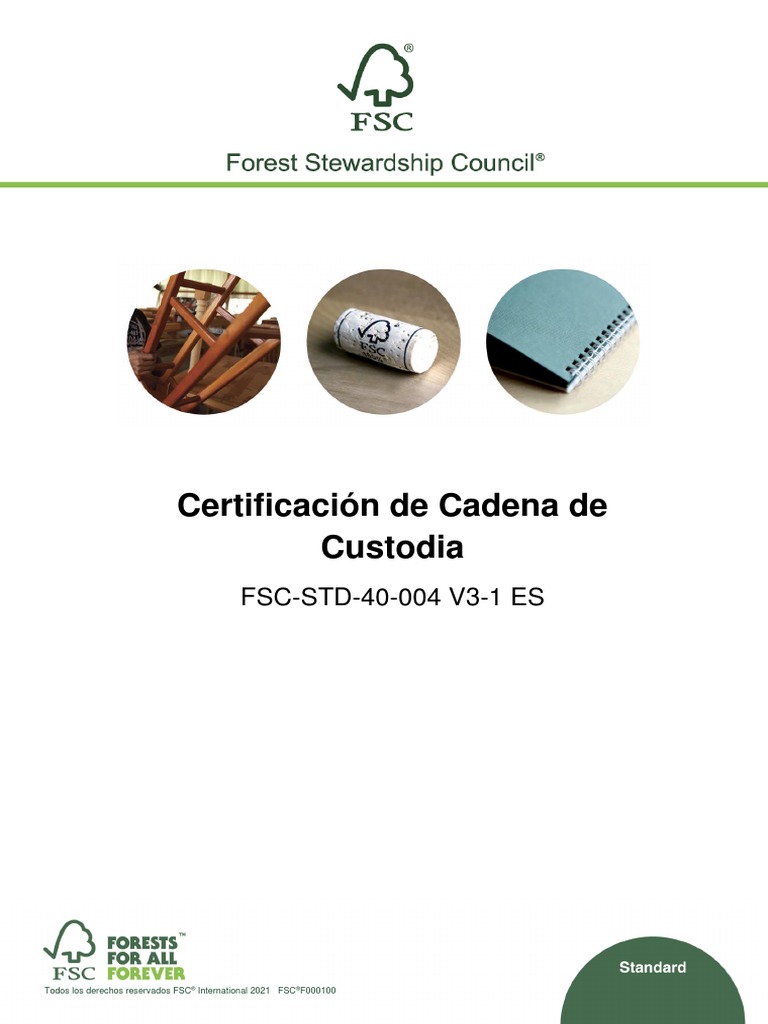 FSC STD 40 004 - V3 1 - Es - Final | PDF | Consejo de Administración ...