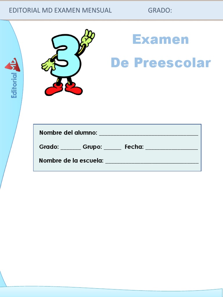 Examen Preescolar B | PDF