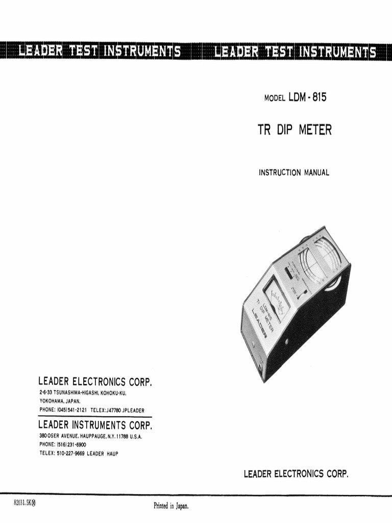 Leader ldm-815 SM | PDF