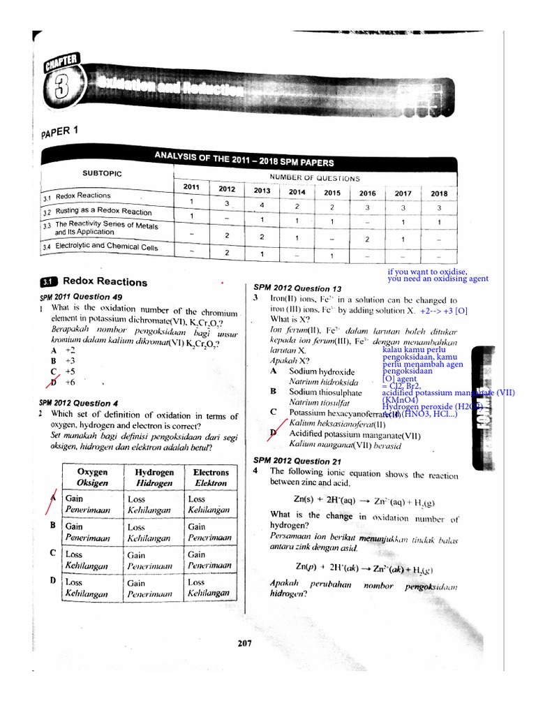 How to oxidise using oxidising agents | PDF | Metals | Metallic Elements
