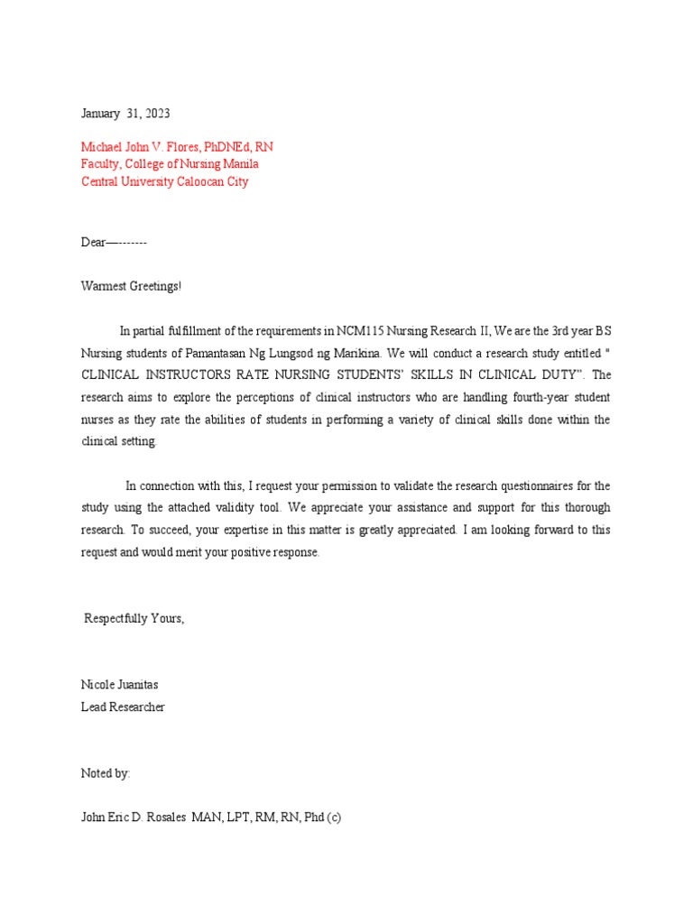 Validation Letter | PDF