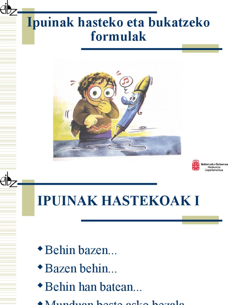 Ipuin Hasierak Bukaerak | PDF