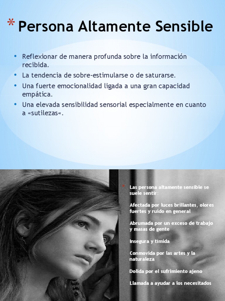 Personas Altamente Sensibles: Características y Desafíos | PDF ...