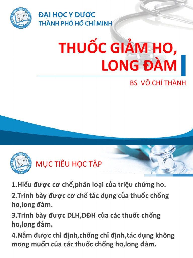 Thuốc Giảm Ho,Long Đàm | PDF