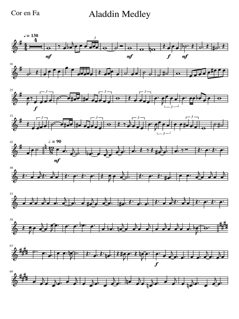 Aladdin Medley-Cor - en - Fa | PDF