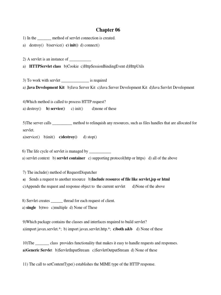 Ajp MCQ Chapter 6 | PDF | Http Cookie | Computer Engineering