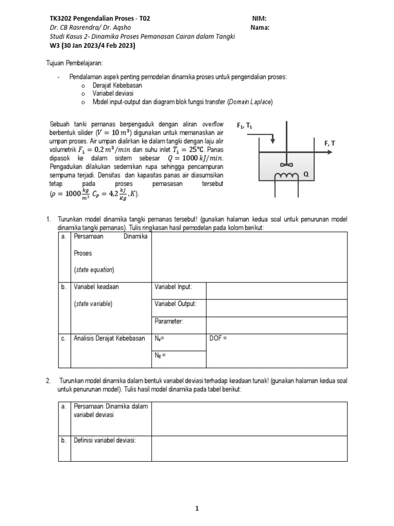 T02 - Tangki Pemanas 0 | PDF | Sains & Matematika