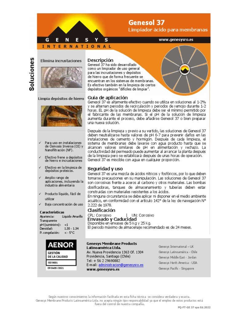 Genesol 37 Spa Ed2022 | PDF