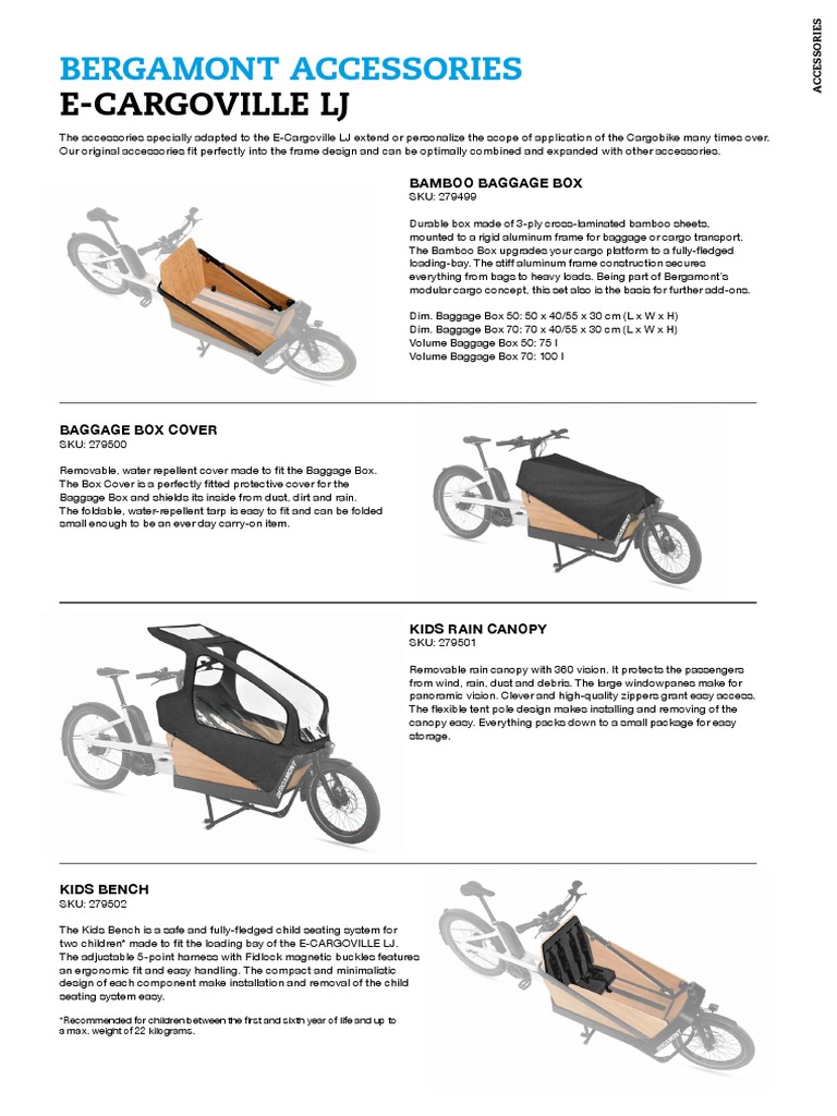 Bergamont Workbook LJ Accesoires | PDF | Baggage | Cargo