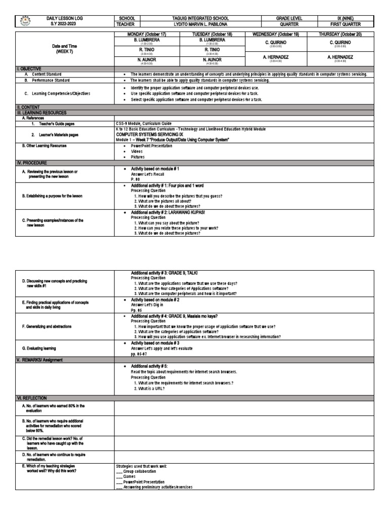 Produce Output or Data Using Computer System-Week7 | PDF | Learning | Application Software