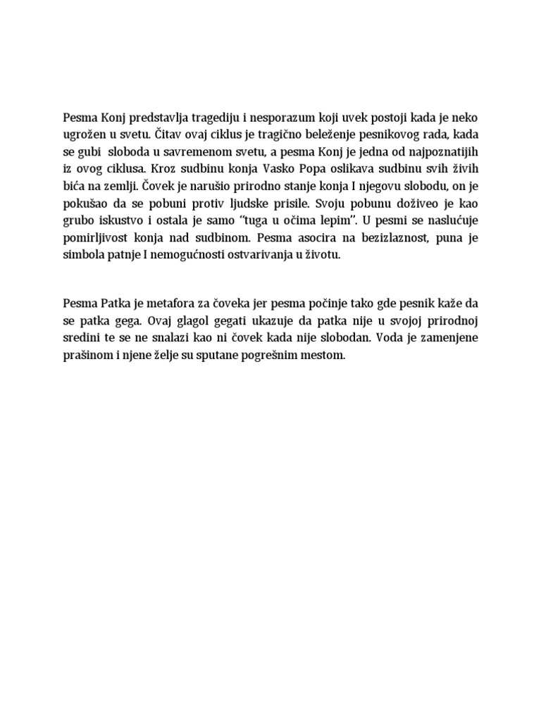 Konj I Patka Danilo | PDF