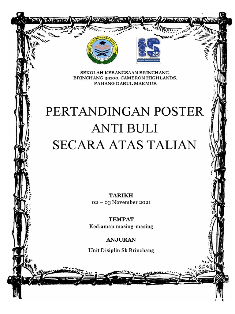 Kertas Kerja Pertandingan Poster Anti Buli - Displin 2021 | PDF