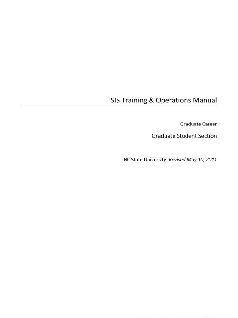 NC State Grad Student Guide | PDF | Graduate School | Graduation
