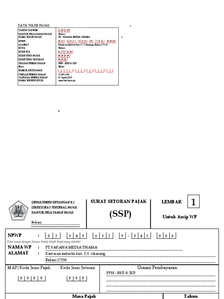 SSP Pajak | PDF