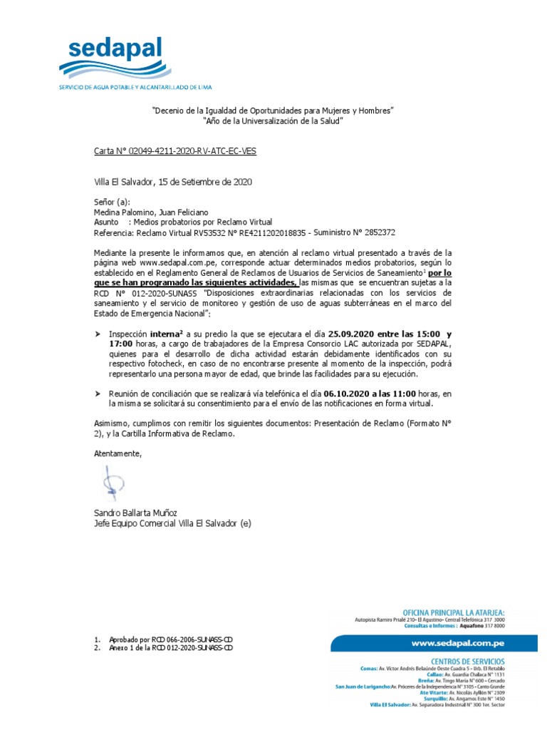 CartaN°02049 2852372-RE4211202018835 | PDF