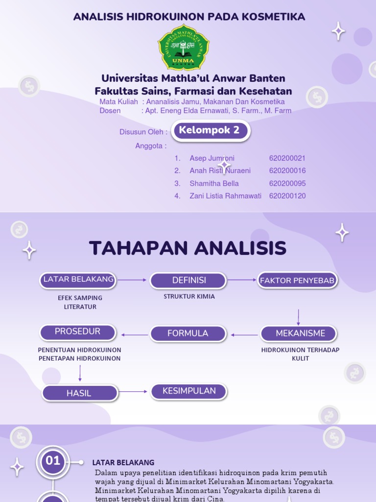 Tugas Hidrokuinon Kel 2 | PDF