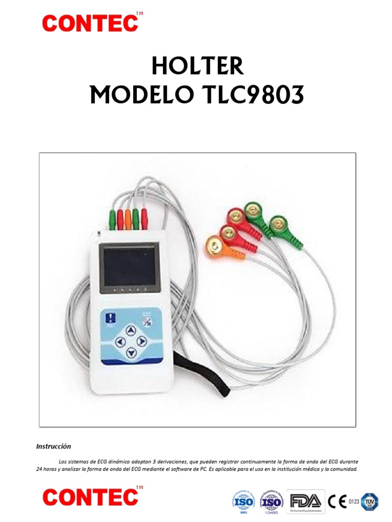 Ficha Tecnica Holter Ecg Tlc9803 Contec | PDF | Electrocardiografia | Corazón