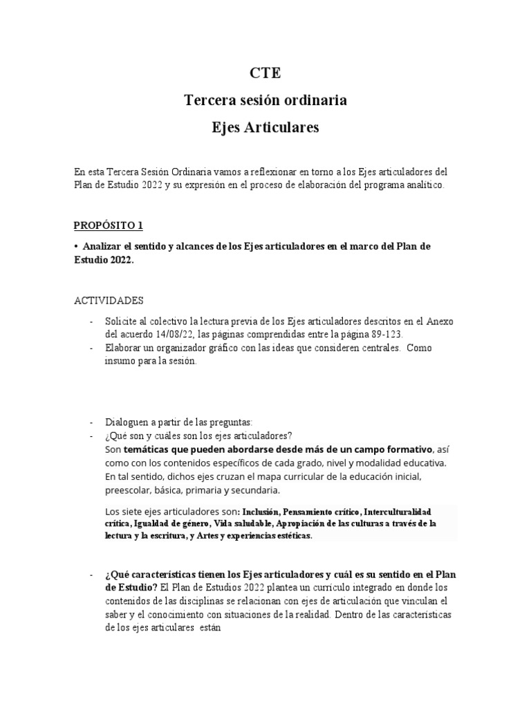 Cte Relatoria | PDF | Educación de la primera infancia | Plan de estudios