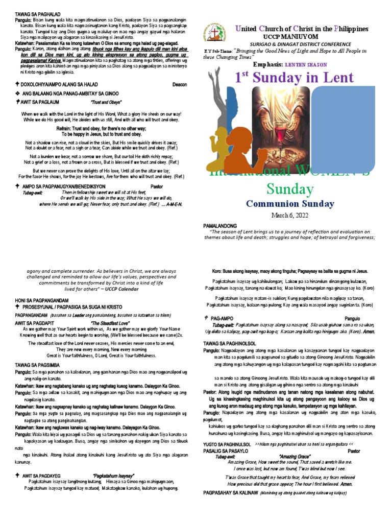 UCCP Lenten Worship Guide | PDF | Abrahamic Religions