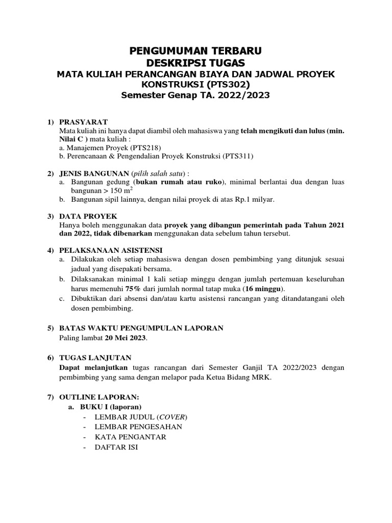 Tugas Akhir Perancangan Proyek | PDF | Teknologi & Rekayasa
