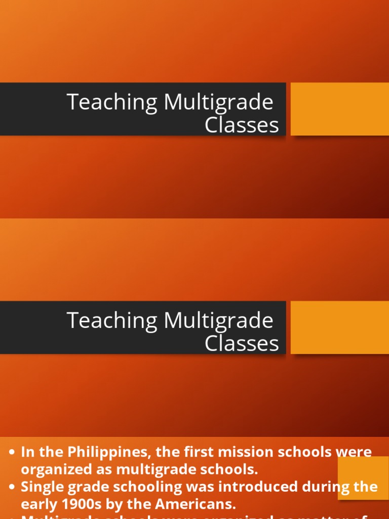 Multigrade Teaching in the Philippines | PDF | Teachers | Constructivism (Philosophy Of Education)