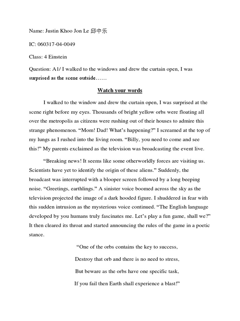 Watch Your Words | PDF