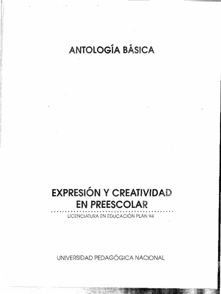 Expresión y Creatividad en Preescolar Ab | PDF