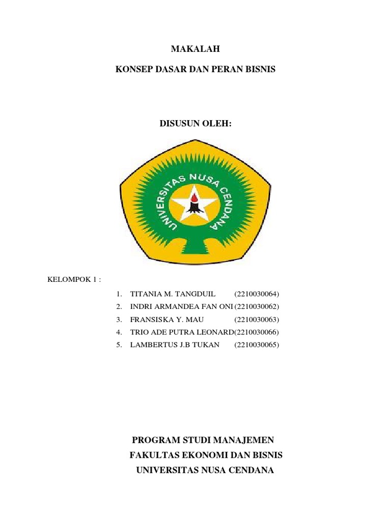Makalah P.bisnis Kelompok 1 | PDF | Karier & Perkembangan | Bisnis