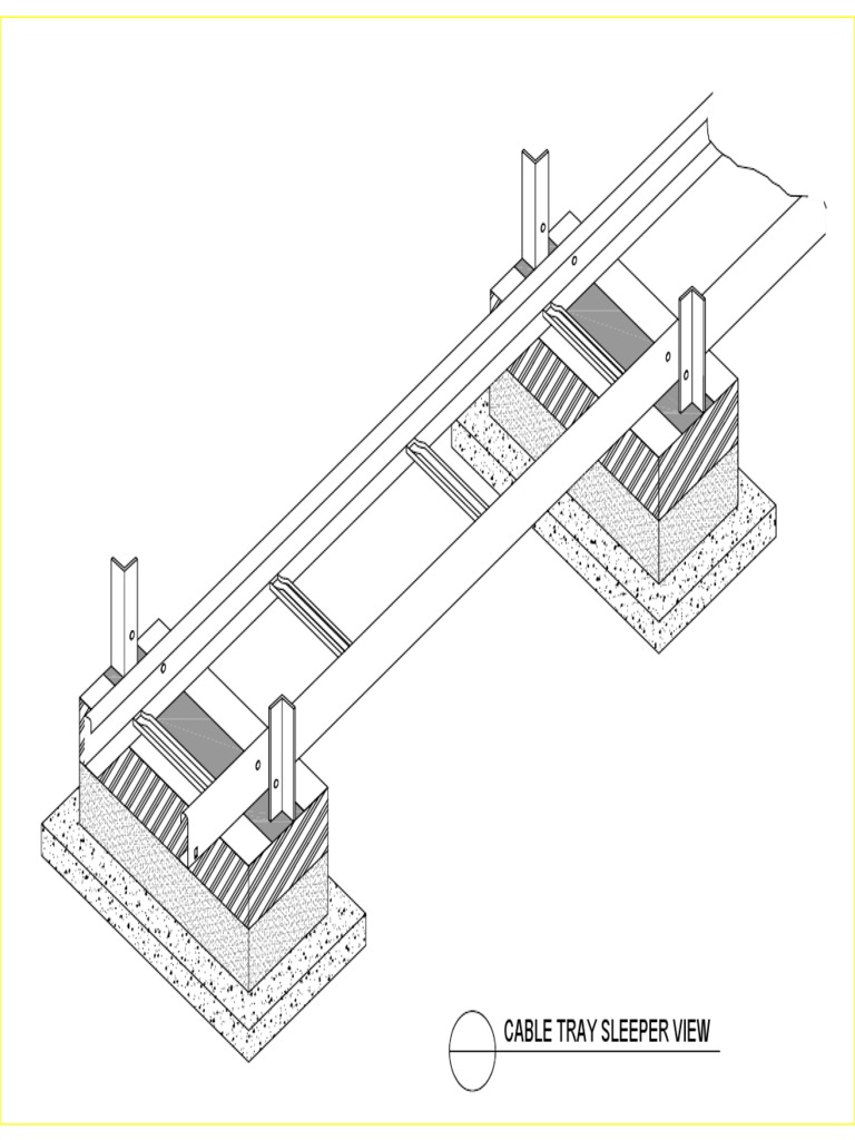 Cable Tray Sleeper Design Details | PDF | Length | Building Engineering