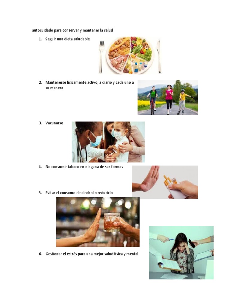 Autocuidado para Conservar y Mantener La Salud | PDF | Estilo de vida