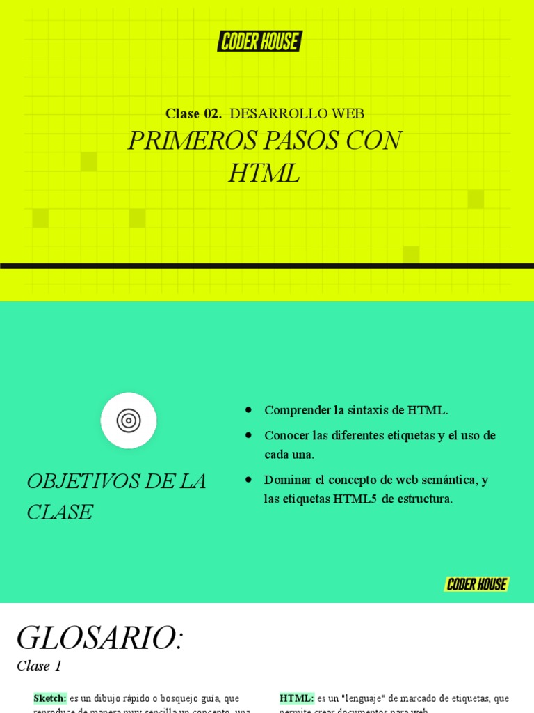Clase 2 - Primeros Pasos Con HTML | PDF | HTML | Redes