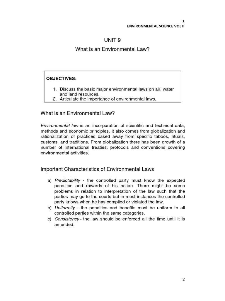 Environmental Laws | PDF | Environmental Law | Pollution