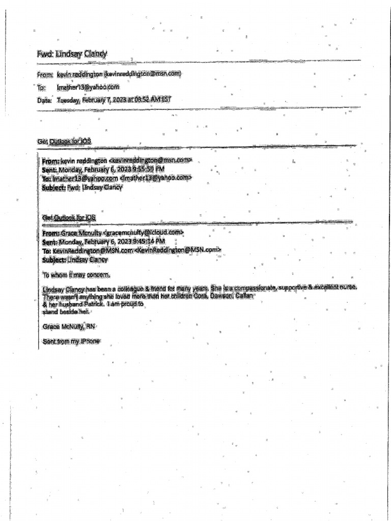 Letters of Support For Lindsay Clancy | PDF