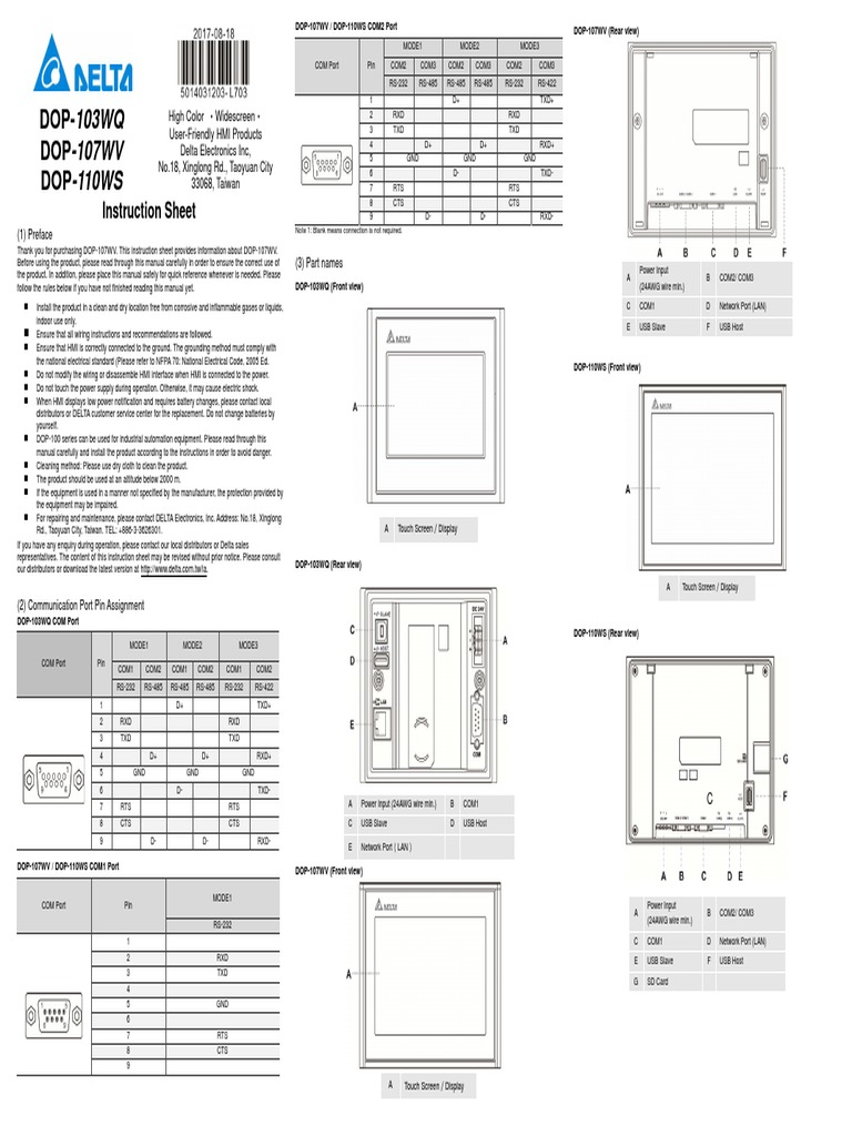 Dop 103WQ 107WV 110WS - Q - TC SC en Tur - 20171003 | PDF